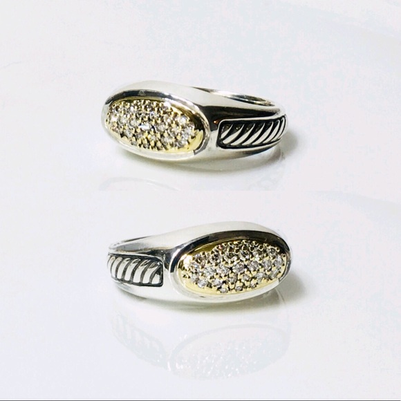 David Yurman | Accessories | David Yurman Inset Cable Pave Diamond ...